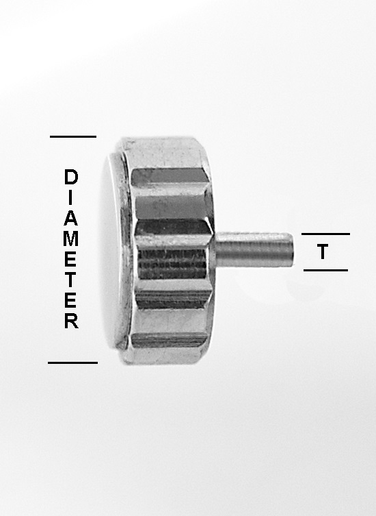 Waterproof Crowns, Stainless Steel, Long Pipe - Leosics.co.uk